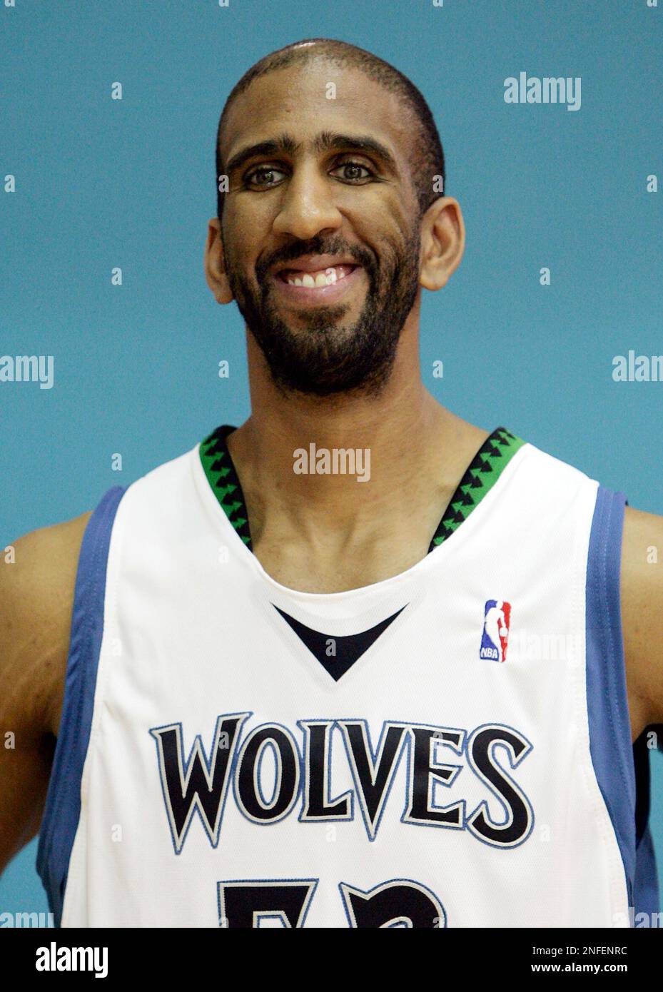 Minnesota Timberwolves' Calvin Booth is shown during the basketball ...