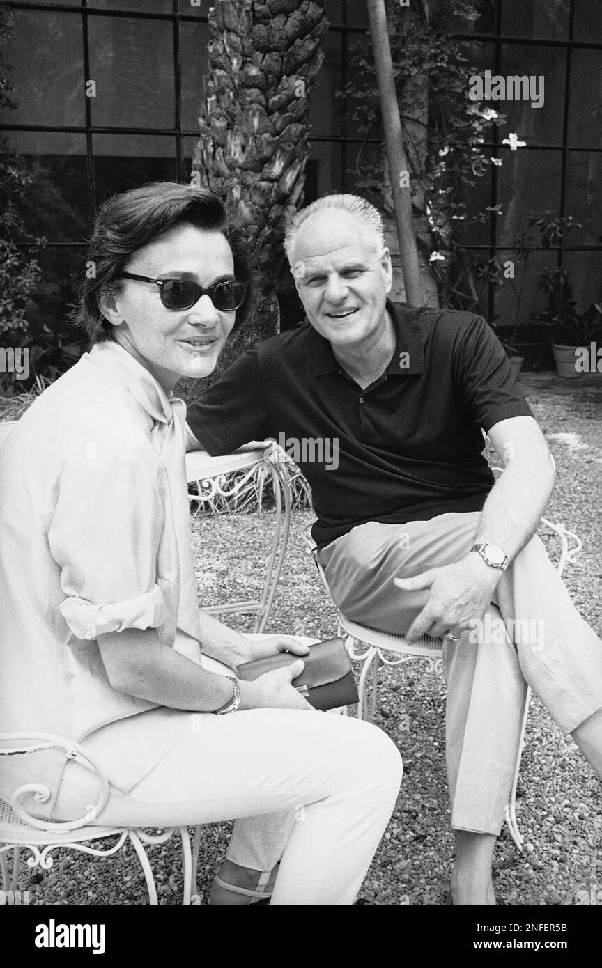 French movie director Jean Delannoy, right, and French actress Danielle ...