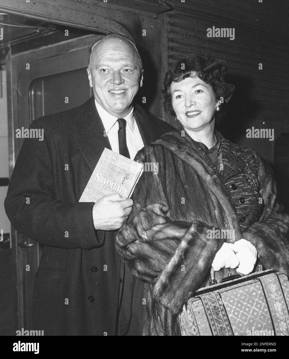 Theatrical director Joshua Logan and his wife Nedda arrive in New York ...