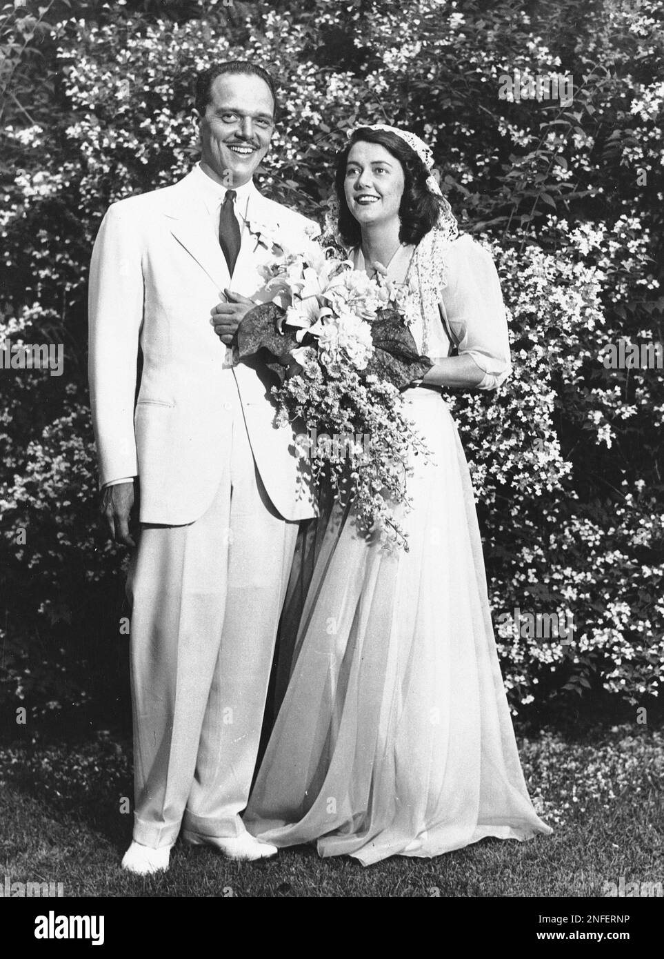 Stage director Joshua Logan and his new bride, actress Barbara O'Neil ...