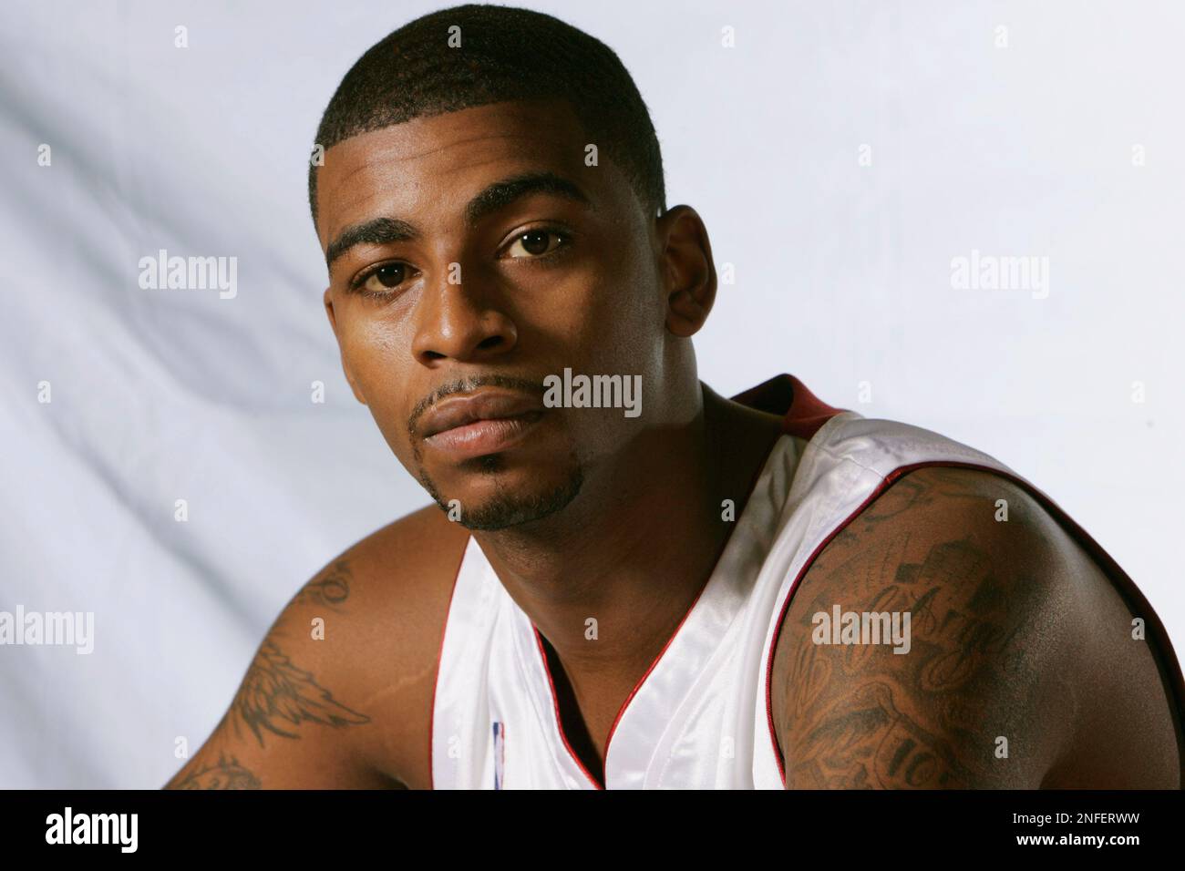 Miami Heat basketball player Dorell Wright poses during the annual ...