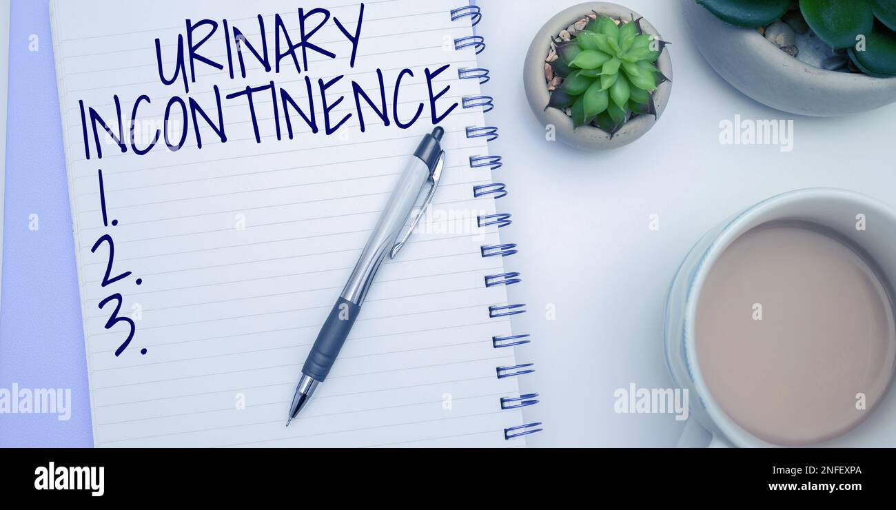 Conceptual display Urinary Incontinence. Concept meaning uncontrolled ...