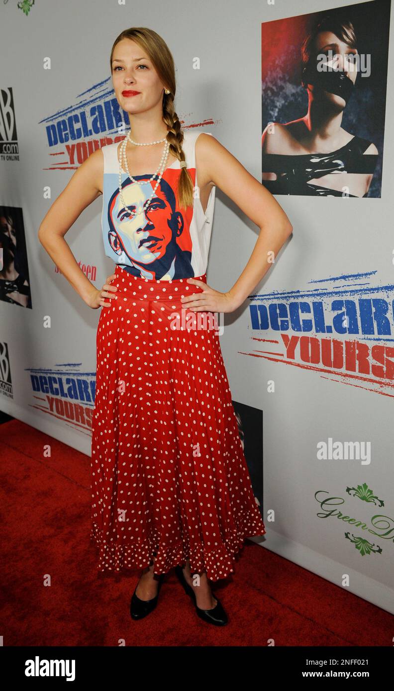 Kristina Apgar arrives at Declare Yourself's "Domino Effect" Hollywood ...