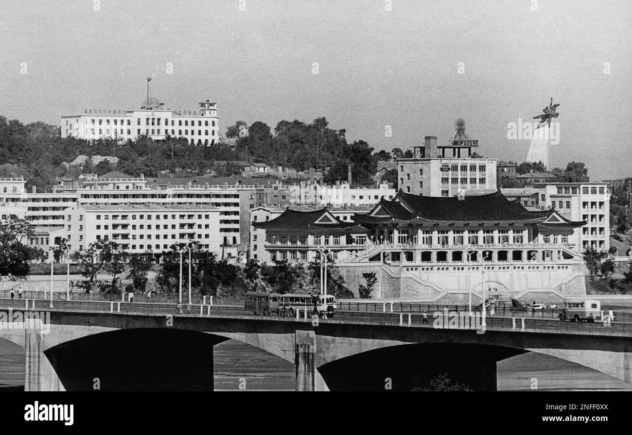 A view of part of Kyungsang-dong, the central district in the North ...