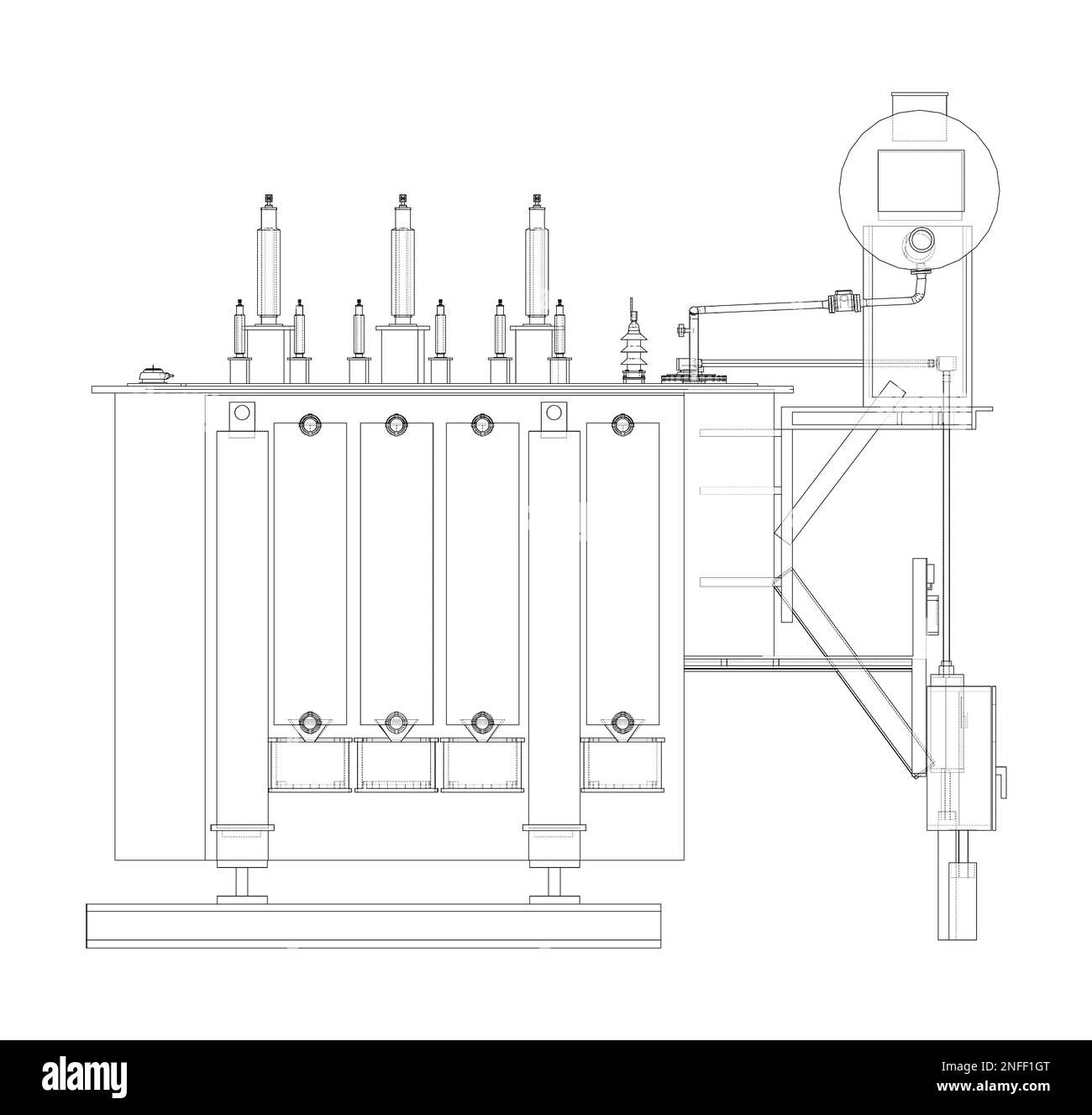 Transformer wiring Black and White Stock Photos & Images - Alamy