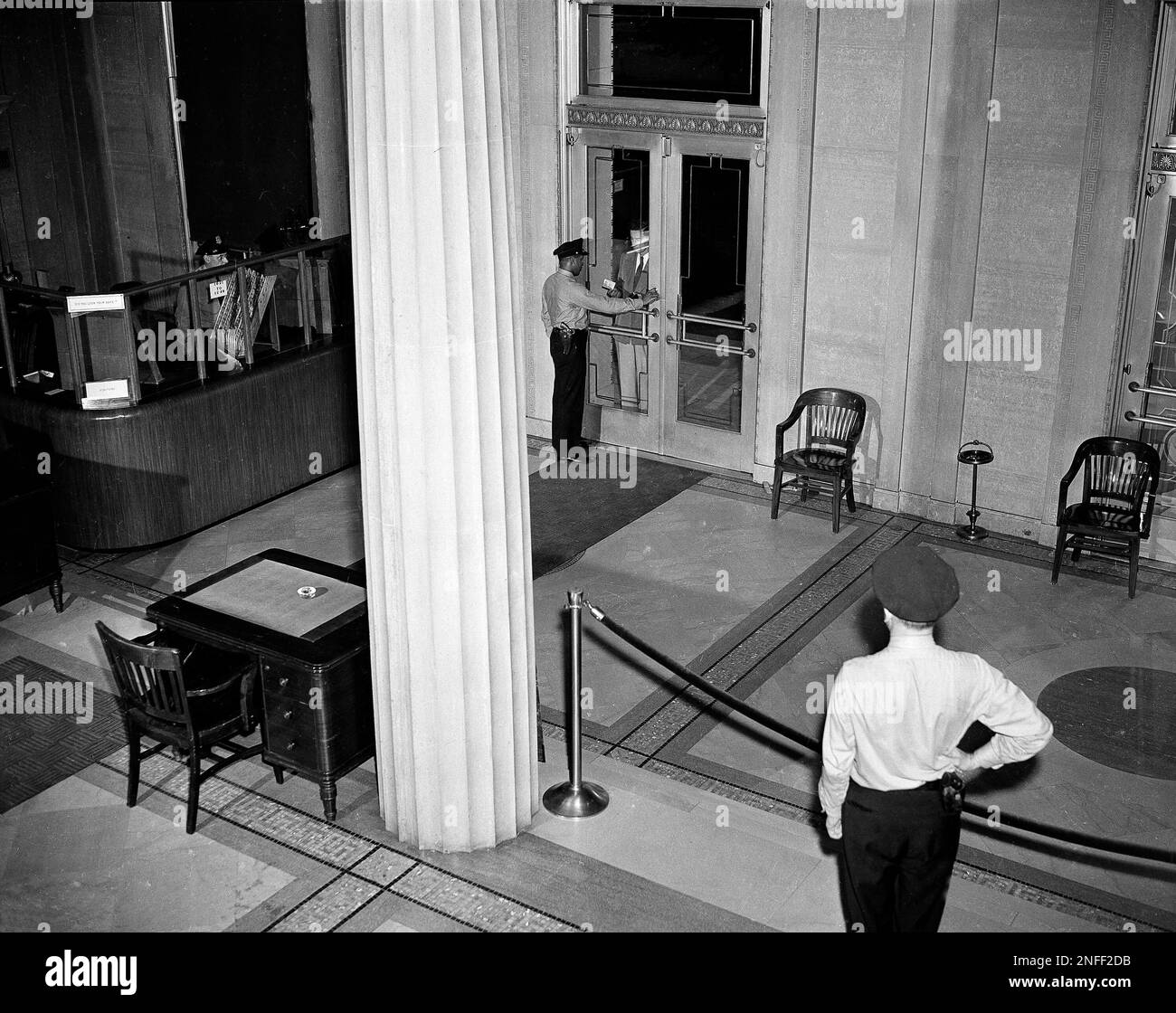This is the lobby of the Atomic Energy Commission headquarters in ...