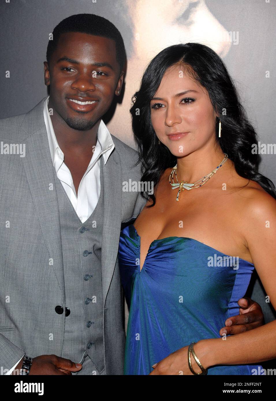 Actor Derek Luke and wife Sophia Luke arrives at the premiere of ...