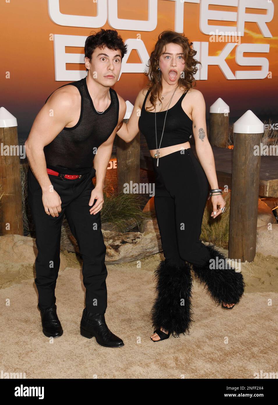 Los Angeles, California, USA. 16th Feb, 2023. (L-R) Nicholas Cirillo ...