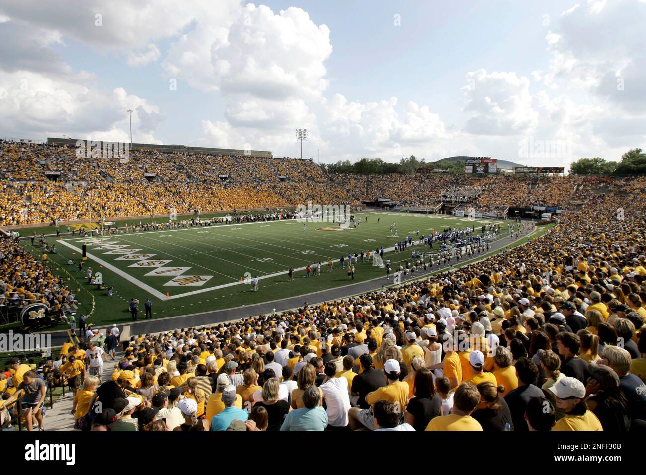 Faurot Field is seen during the fourth quarter of an NCAA college ...