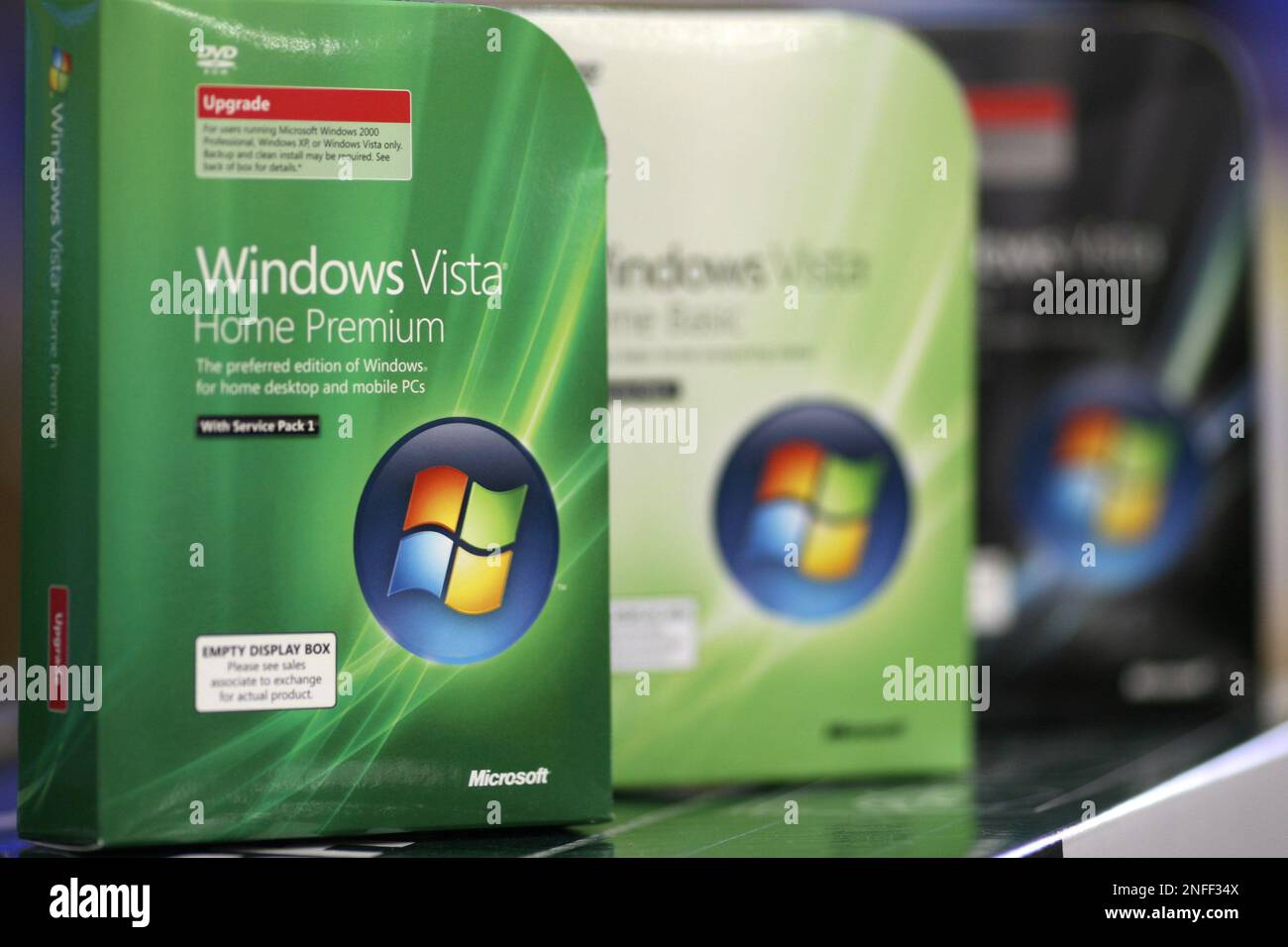 Three versions of Microsoft's Windows Vista operating system are ...