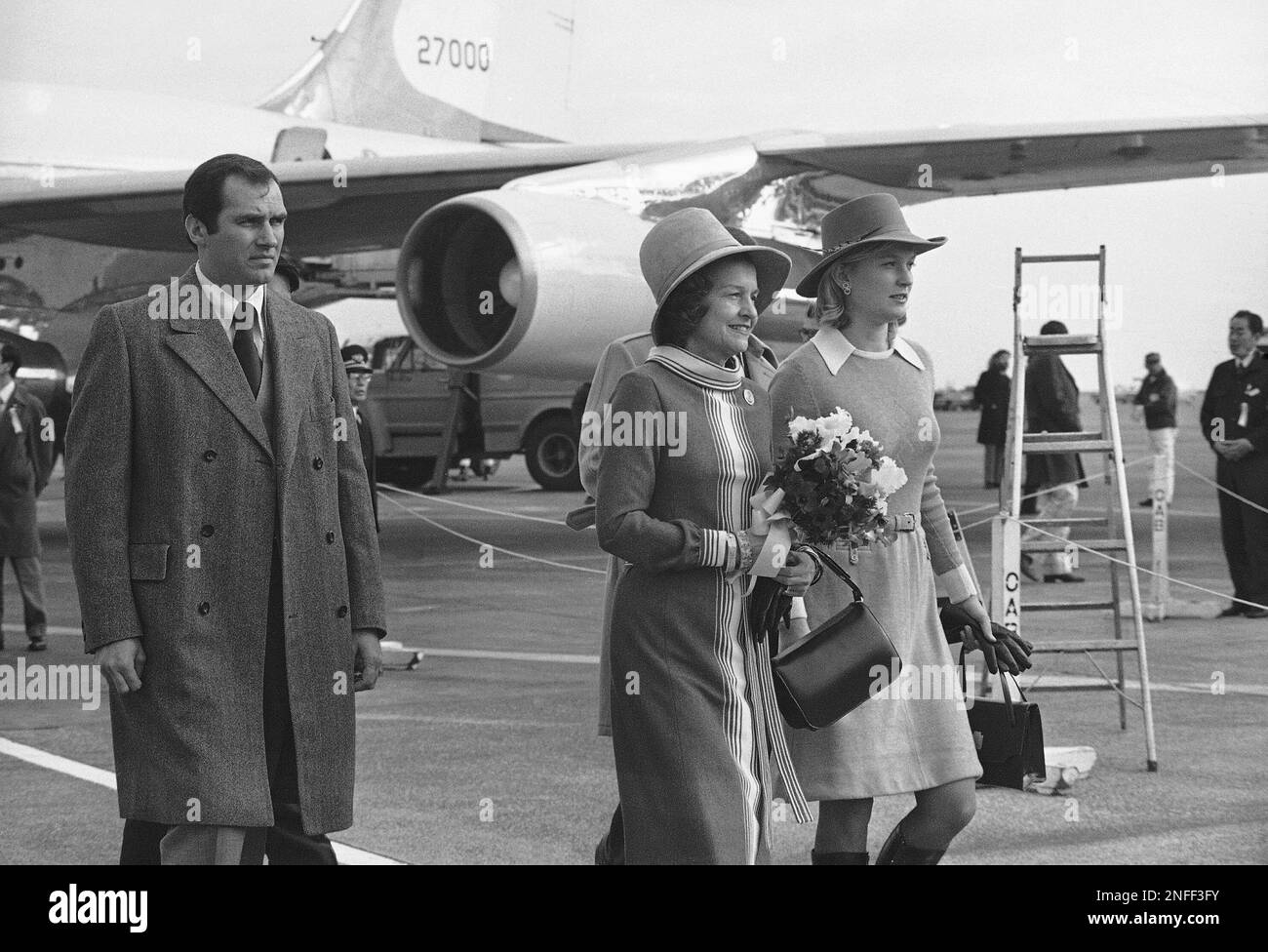 The First Lady of America, Mrs. Betty Ford, left, and her daughter ...