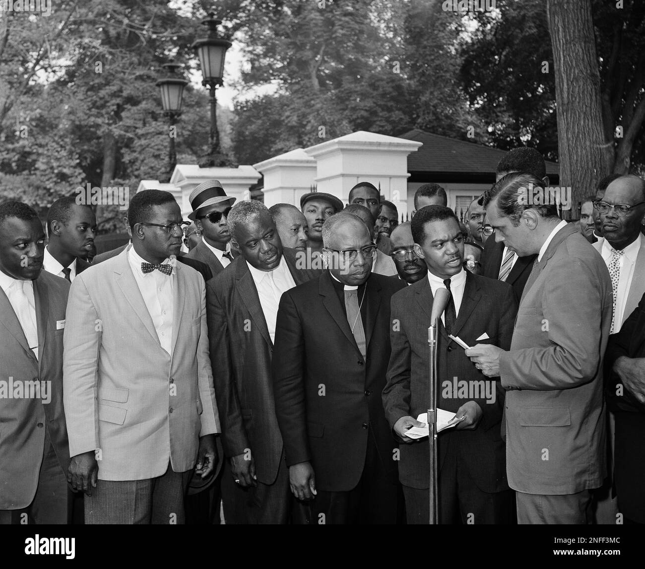 The Rev. Walter E. Fauntroy, second from right, Washington area ...