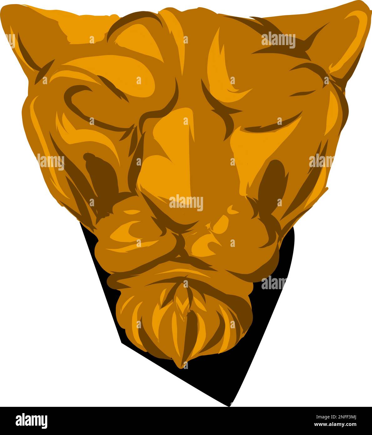 Cougar Panther Mascot Head Vector illustration Graphic Stock Vector ...