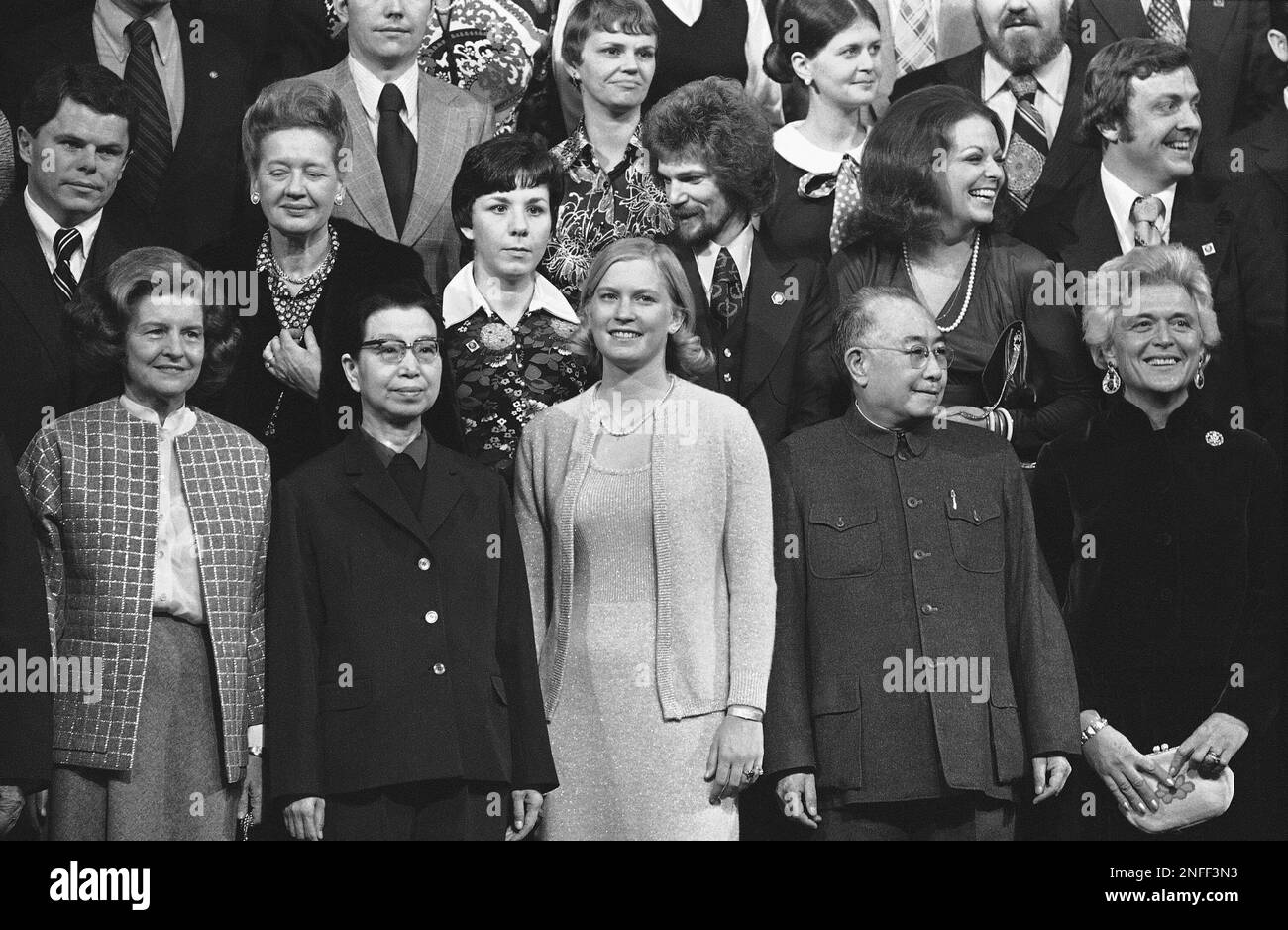 Mrs. Betty Ford, Chiang Ching, wife of Chairman Mao Tse-tung, and Susan ...