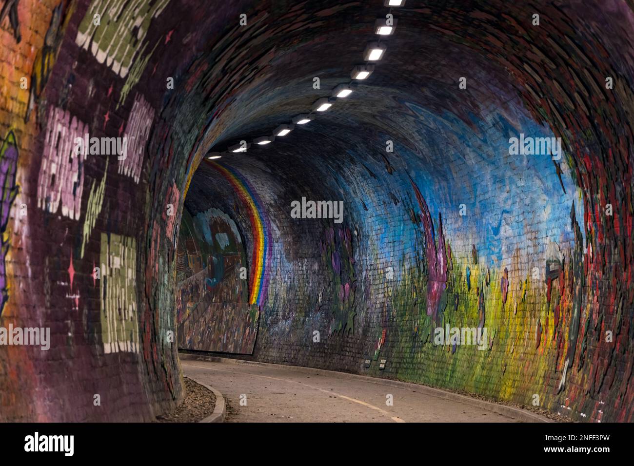 Colinton railway tunnel, painted by artist Chris Rutterford, Edinburgh ...