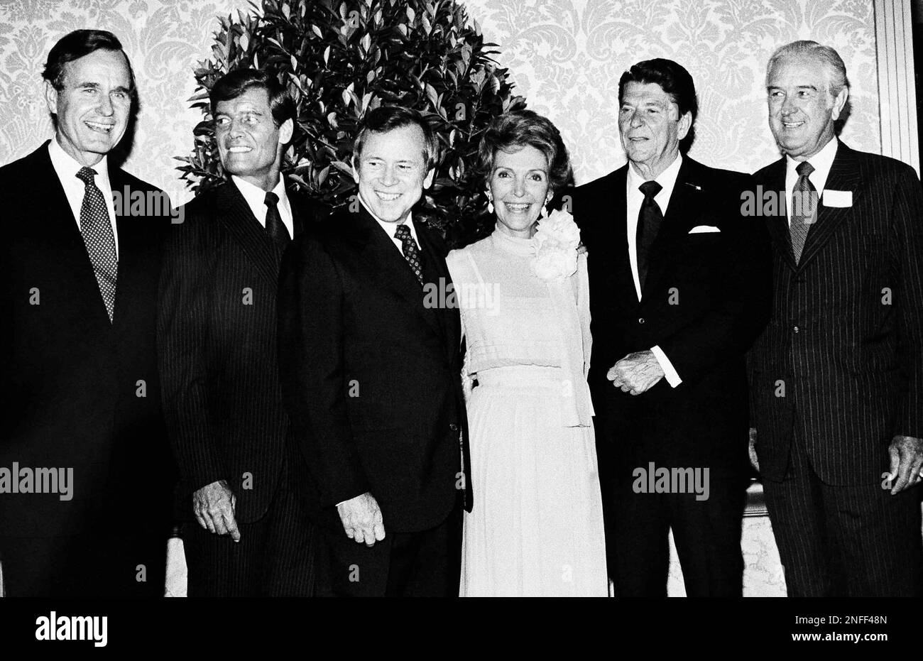 Republicans George Bush, left, Phillip Crane, Howard Baker, Nancy ...