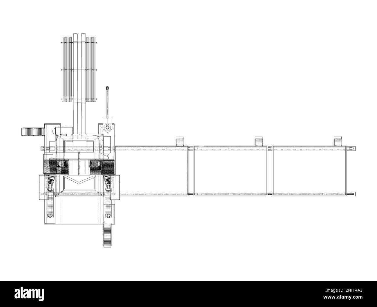 Blueprint oil rig silhouette hi-res stock photography and images - Alamy