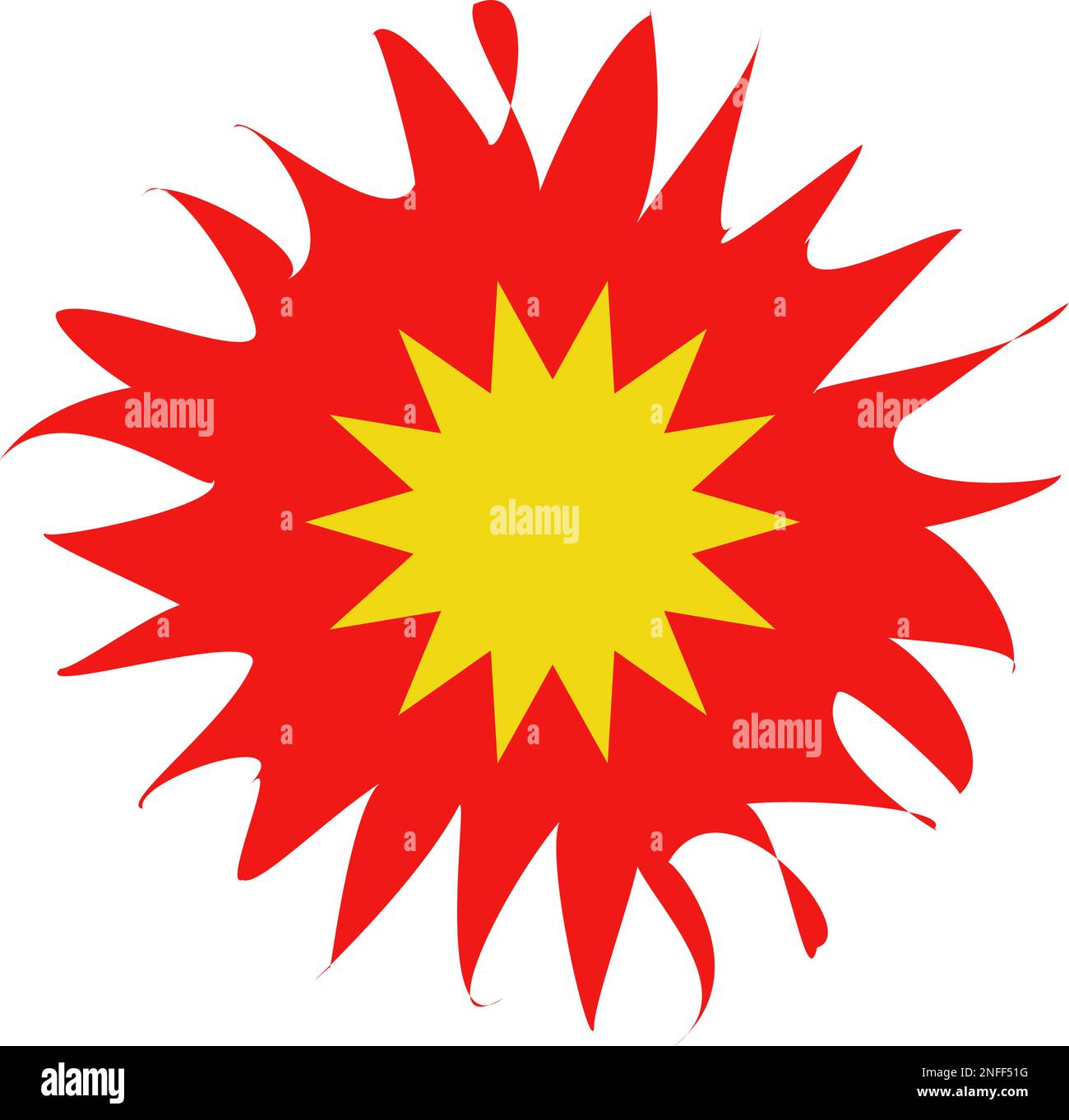 Explosion effect icon. Bombing effect. Editable vector Stock Vector Image & Art - Alamy