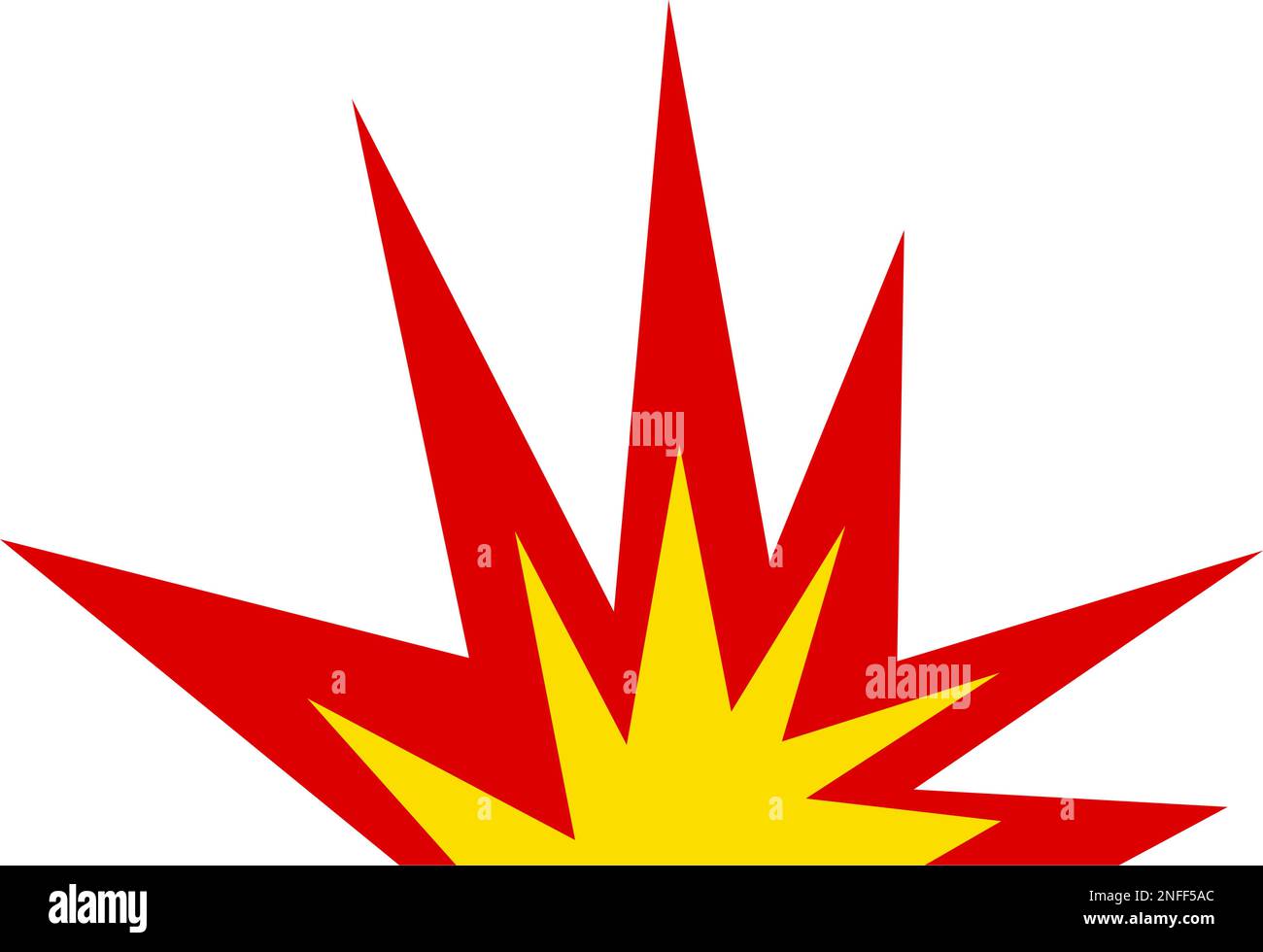 Bombing icon. Impact of the explosion. Editable vector Stock Vector ...