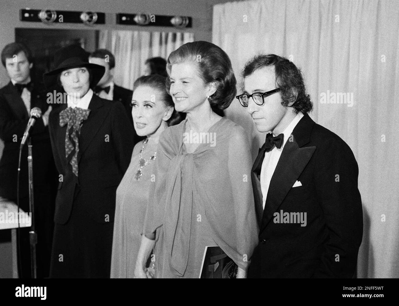 First lady Betty Ford (center) and director Woody Allen (right), Mrs ...