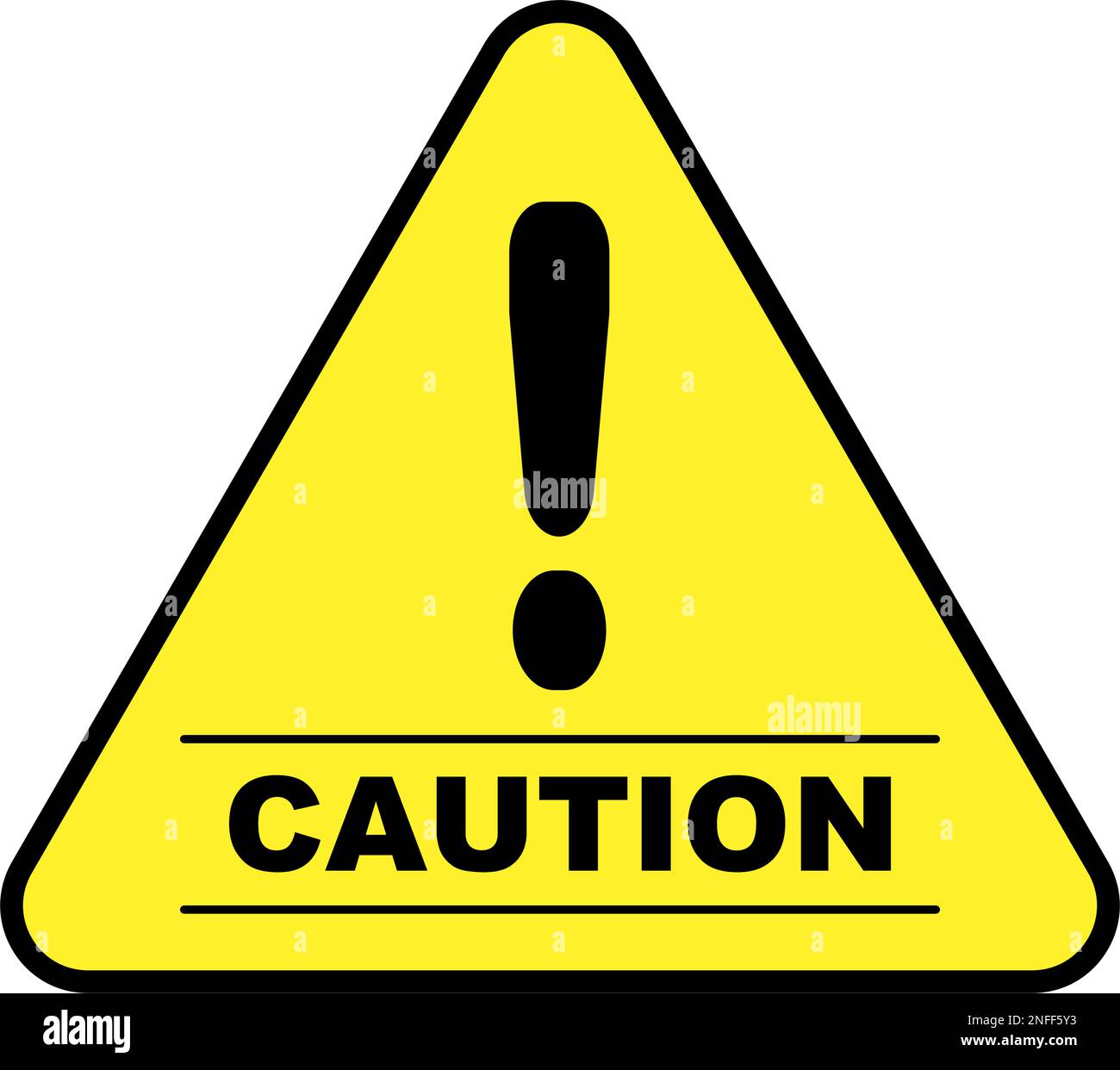 Caution sign. Alert sign. Editable vector Stock Vector Image & Art - Alamy