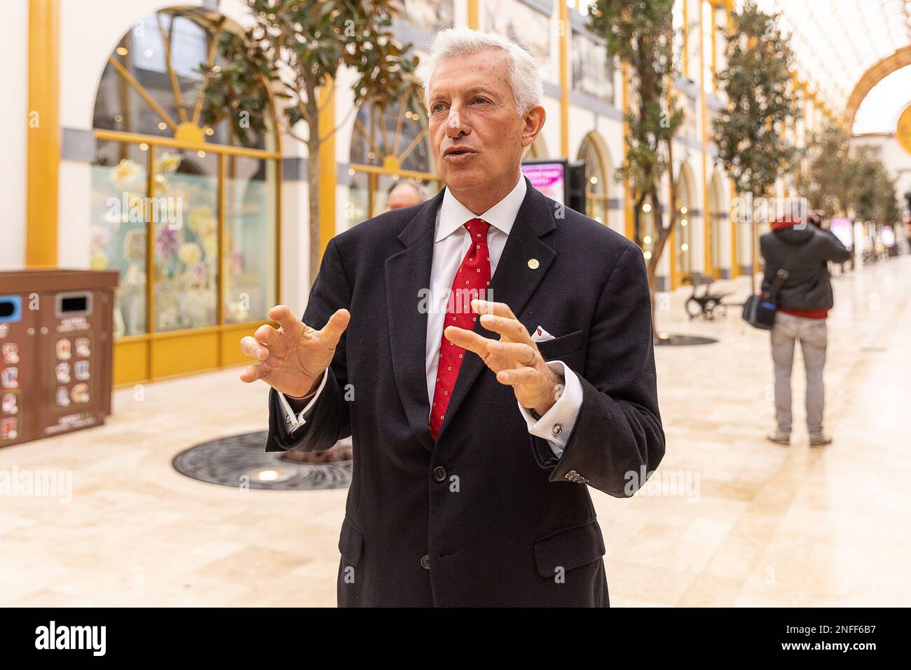 Pairi Daiza founder and CEO Eric Domb pictured during a press ...