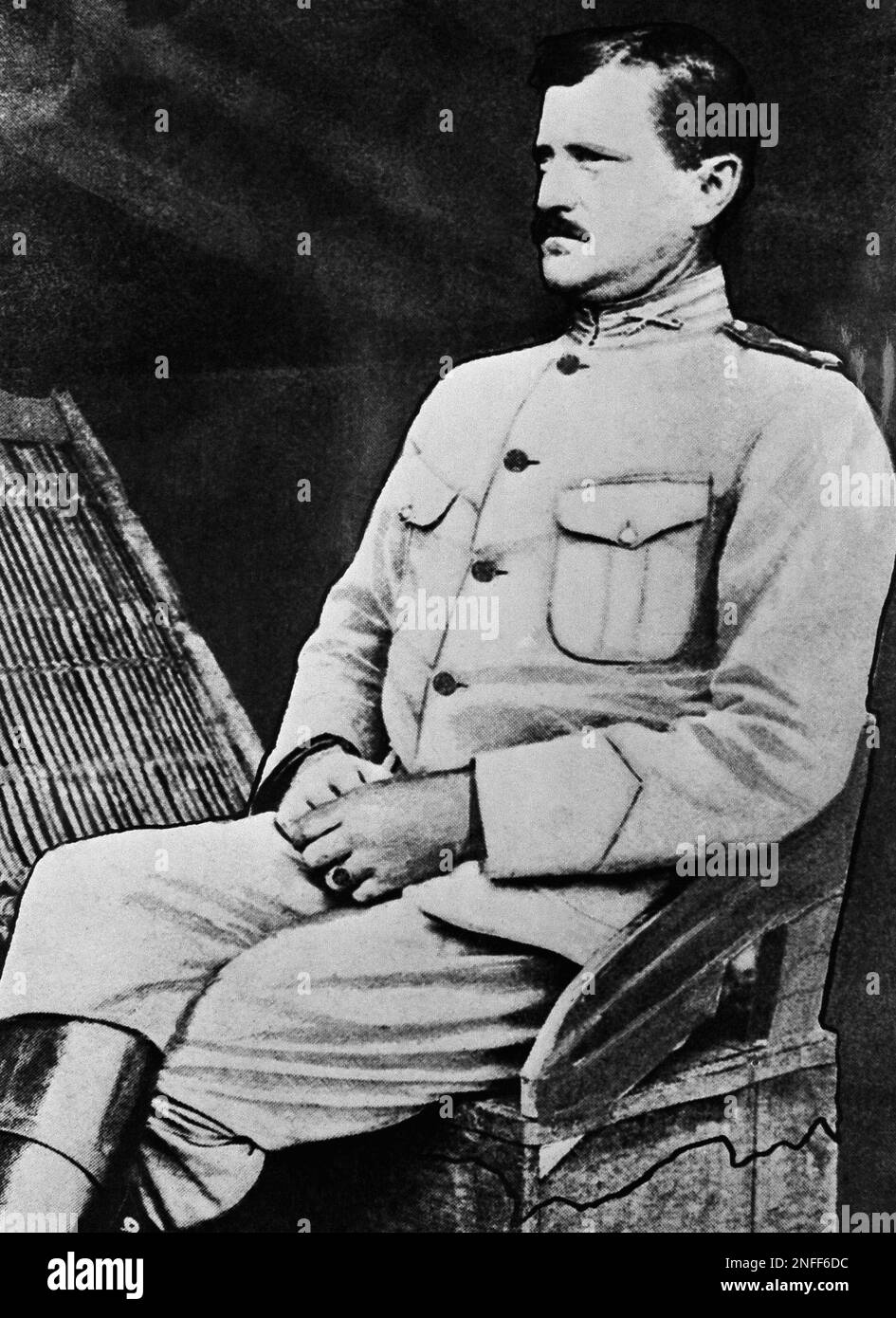 Undated photo of U.S. General John. J. Pershing early in his military ...
