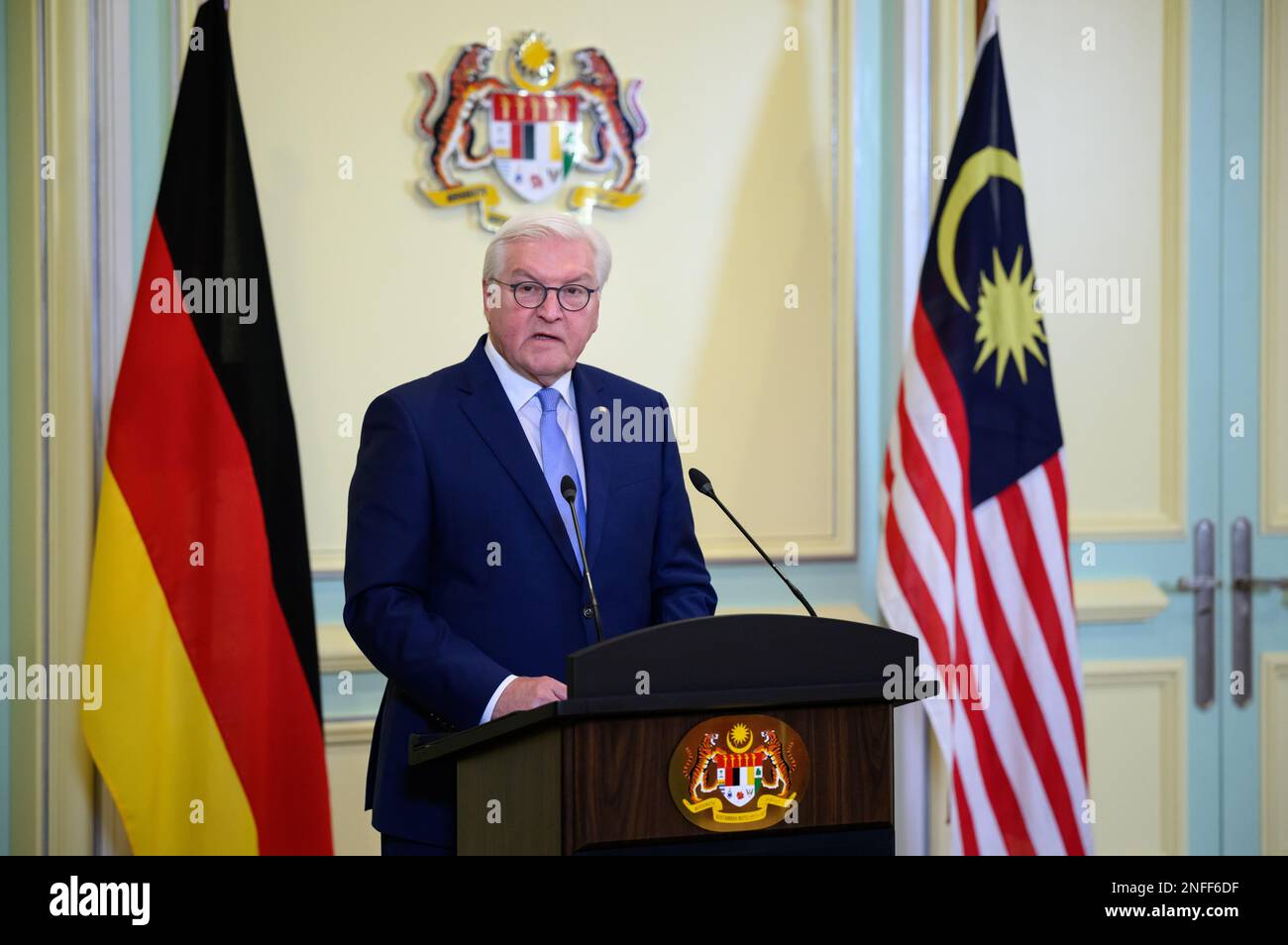 Kuala Lumpur, Malaysia. 17th Feb, 2023. German President Frank-Walter ...