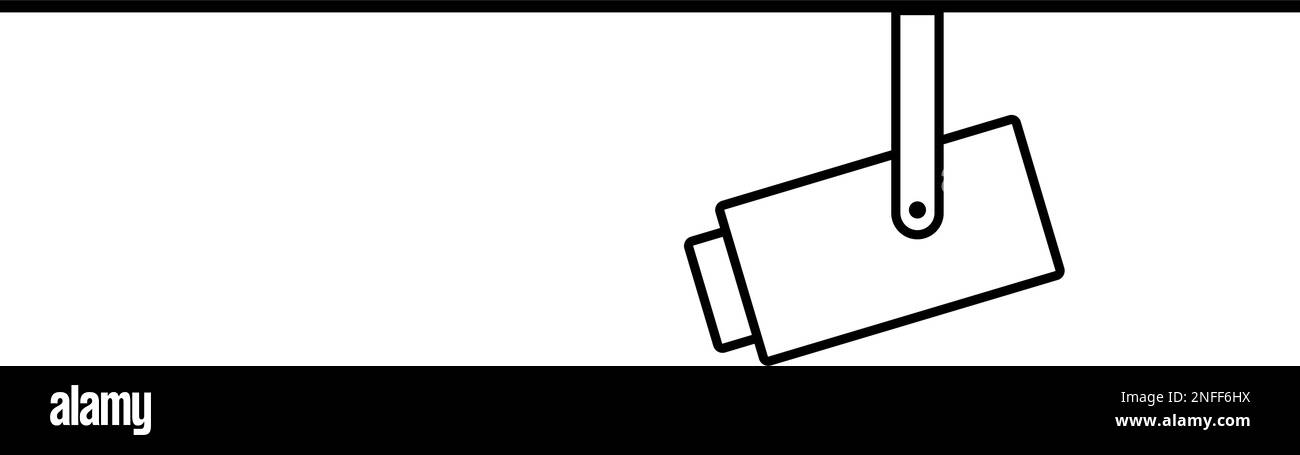 CCTV icon mounted on the ceiling. Editable vector Stock Vector Image ...