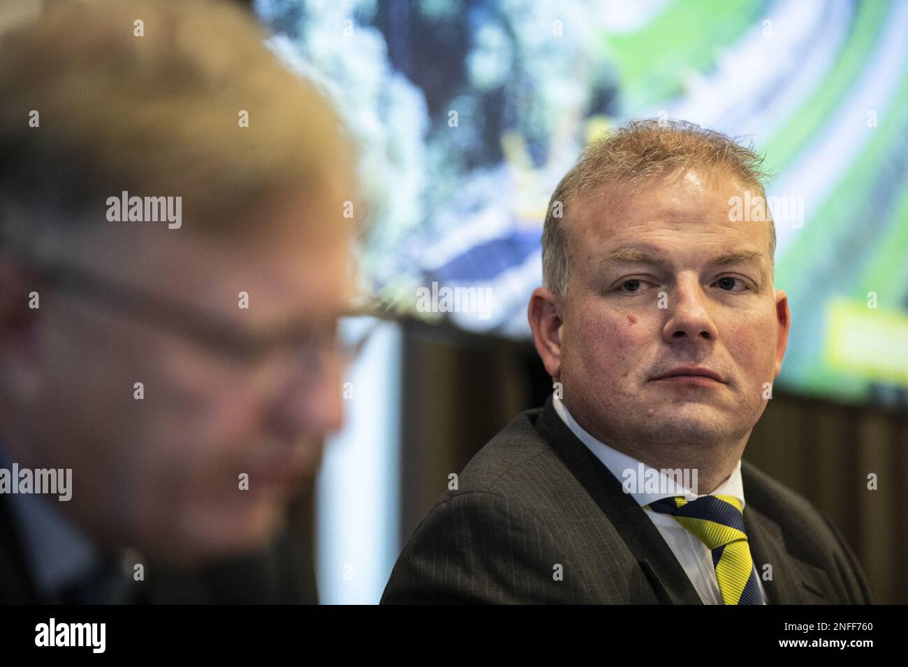 AMSTERDAM - CFO Gavin van Boekel during the press conference on the ...