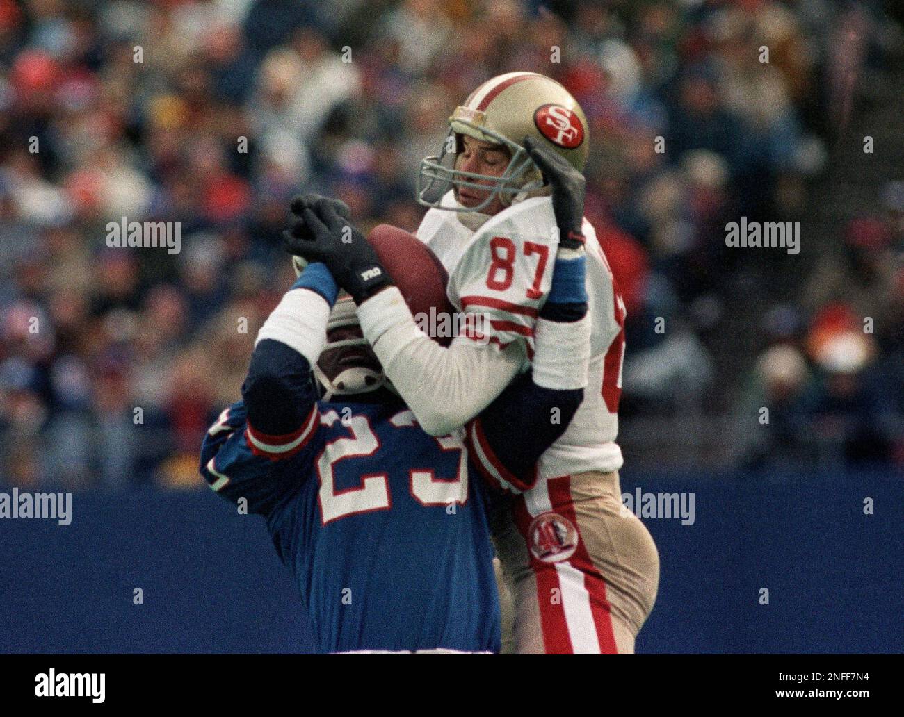 New York Giants Perry Williams (23) breaks up a first quarter pass from ...