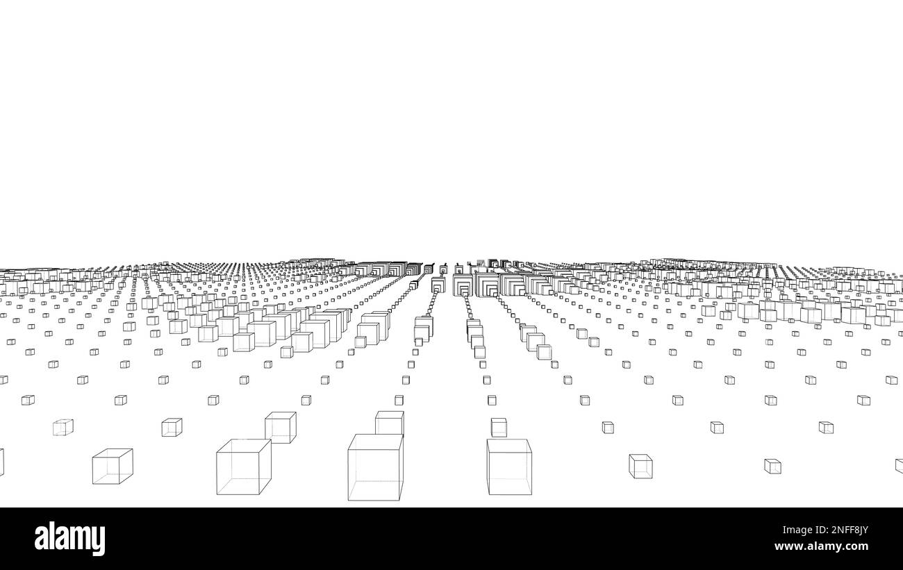 Abstract boxes background Stock Photo - Alamy