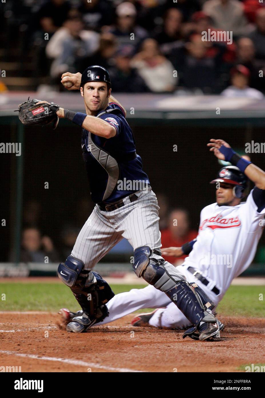 Joe Mauer Throwing To Second