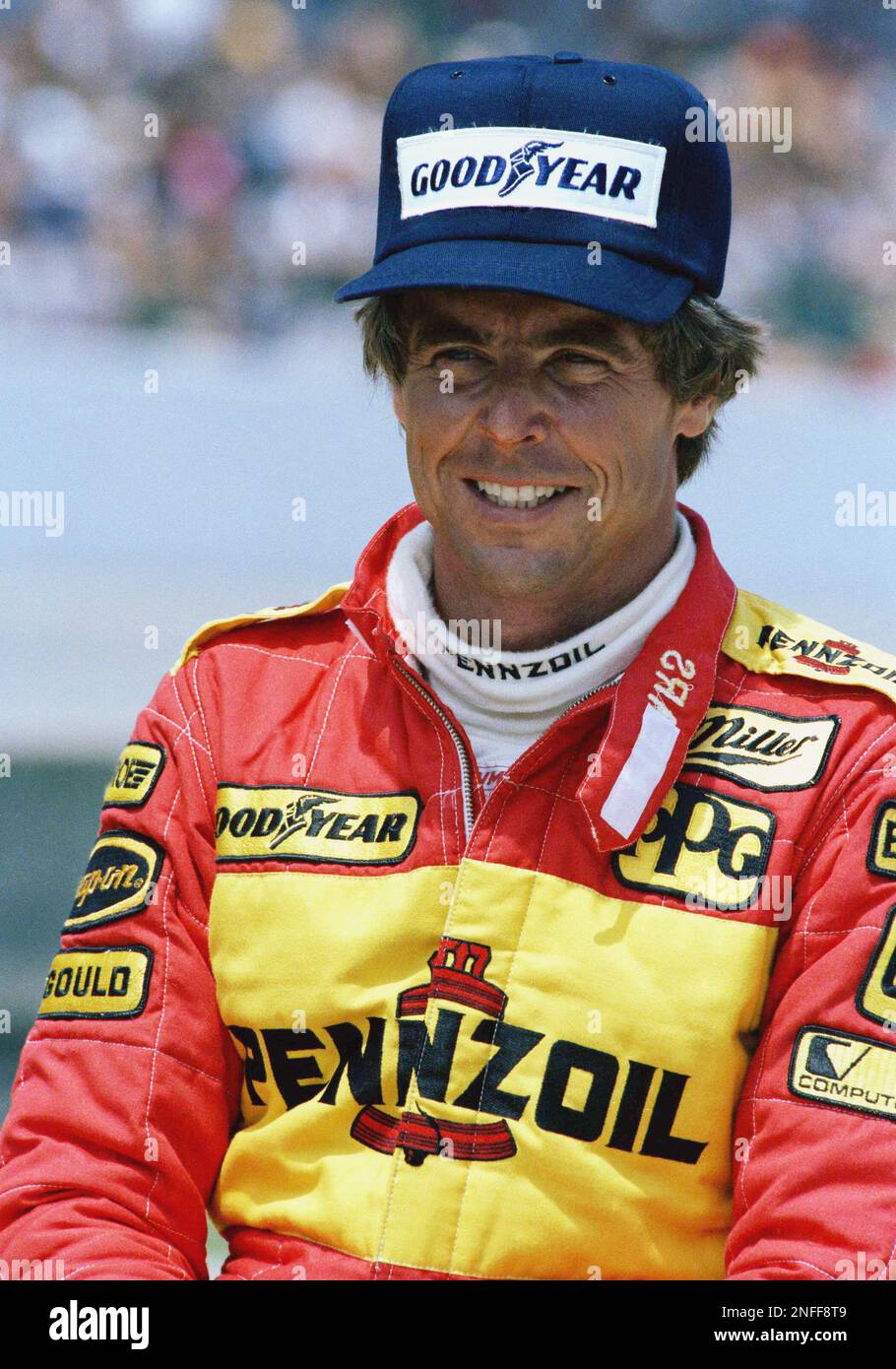 Race car driver Rick Mears in 1986. (AP Photo Stock Photo - Alamy