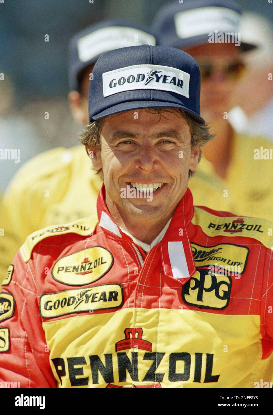 Race car driver Rick Mears, winner of Indy 500, is shown in July 1988 ...