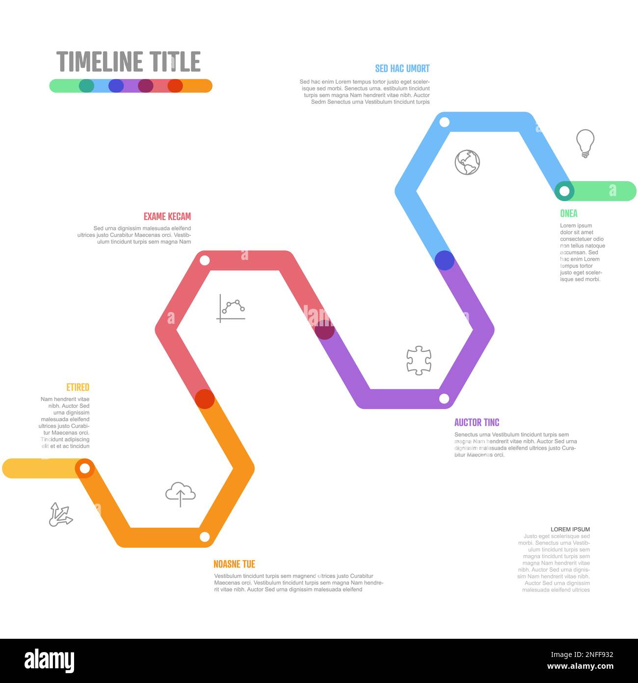 Vector Infographic Company Milestones curved diagonal timeline template ...