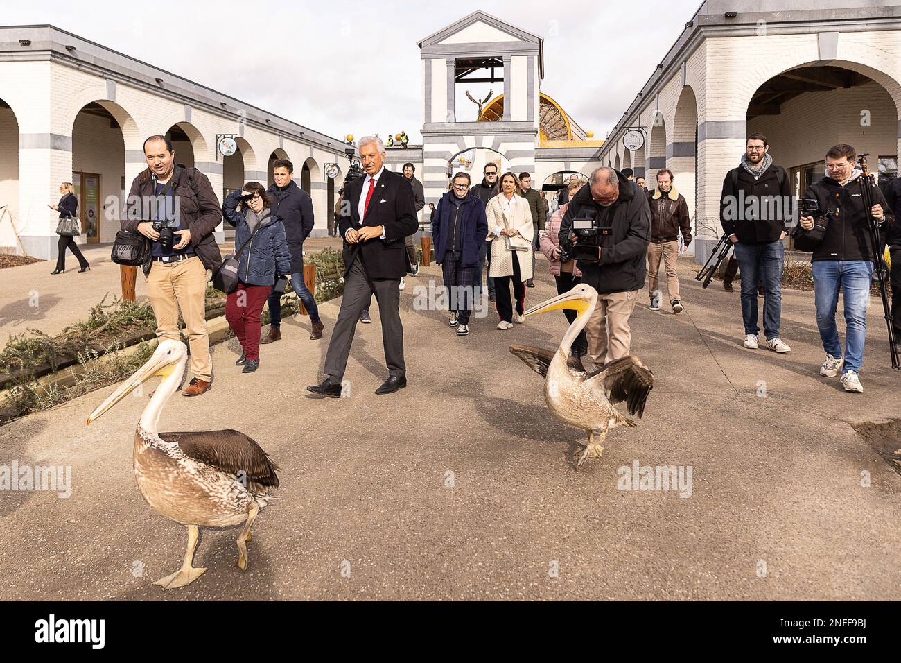 Pairi Daiza founder and CEO Eric Domb and Belgian businessman Marc ...