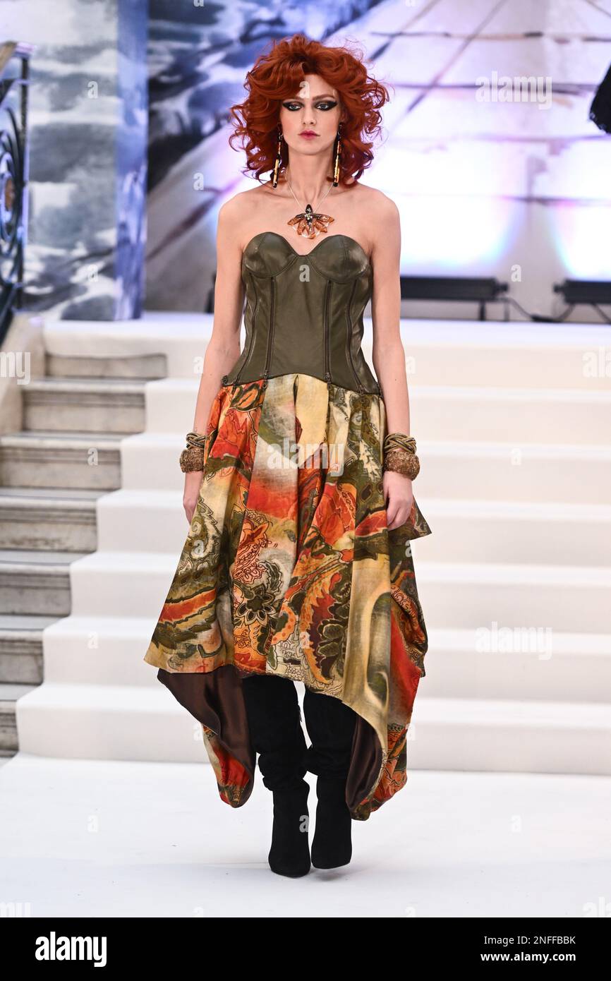 London, UK. 17 February 2023. Models on the catwalk during the Paul ...