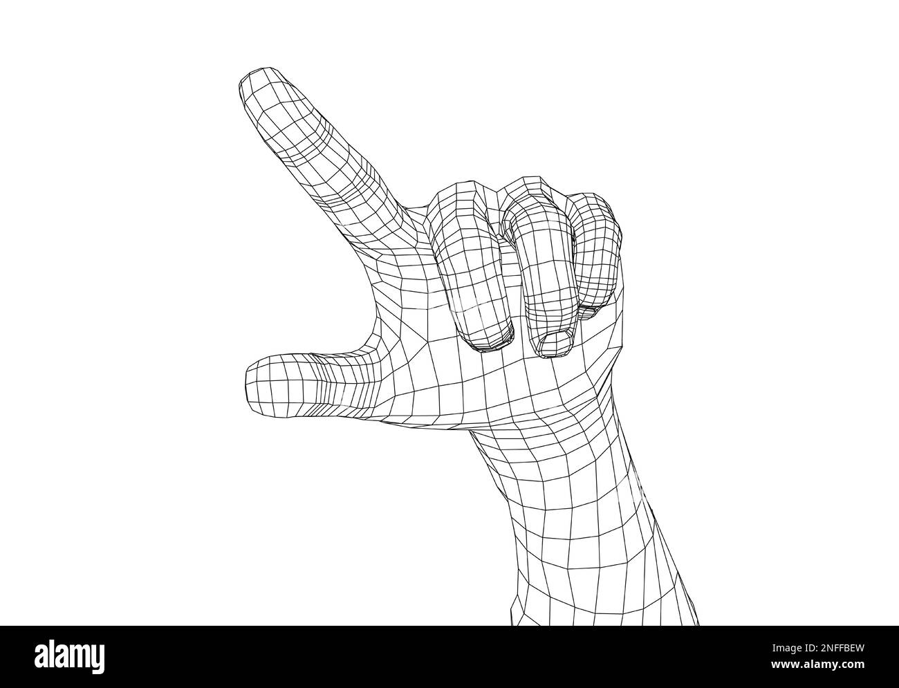 Human hand point with finger Stock Photo - Alamy