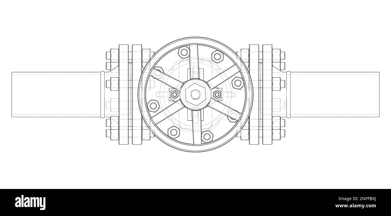 Industrial valve. 3d illustration Stock Photo - Alamy