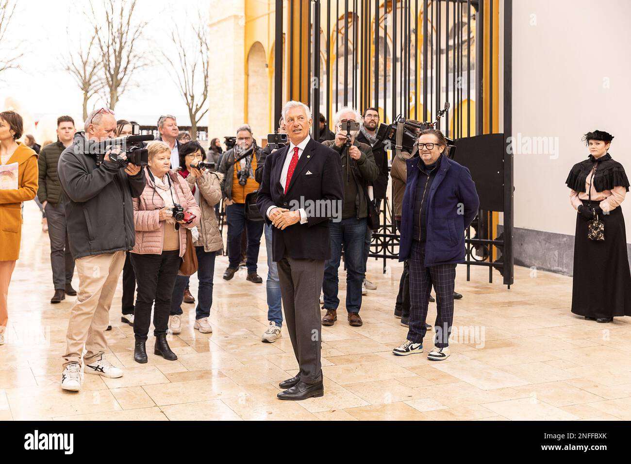 Pairi Daiza founder and CEO Eric Domb and Belgian businessman Marc ...