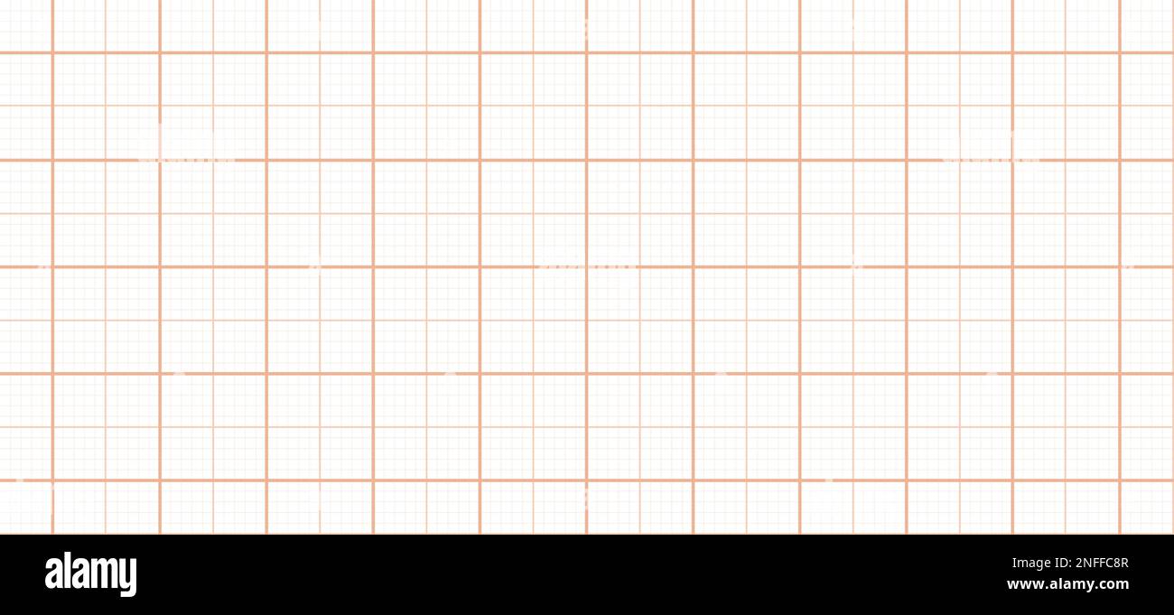 Orange millimeter graph paper grid background. Seamless pattern math ...