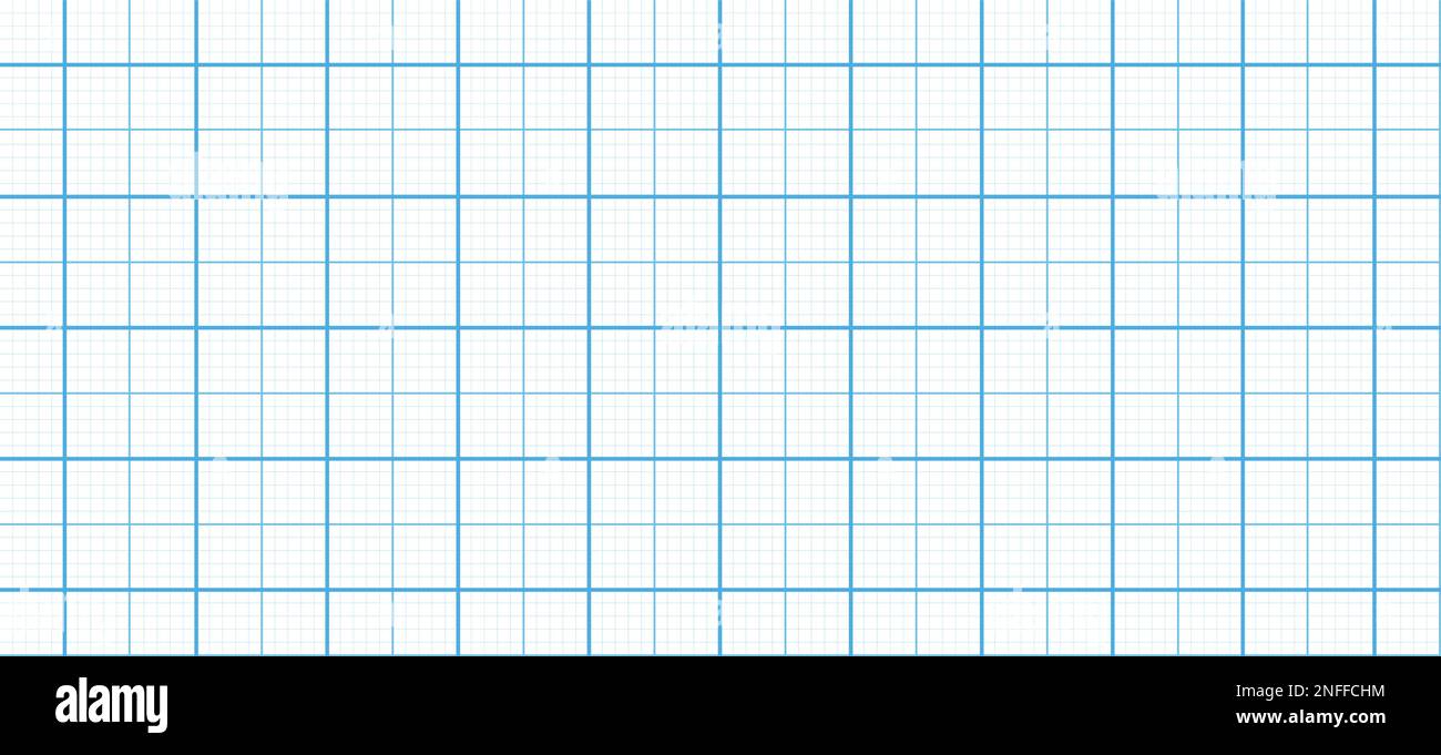 Blue millimeter graph paper grid background. Seamless pattern math ...