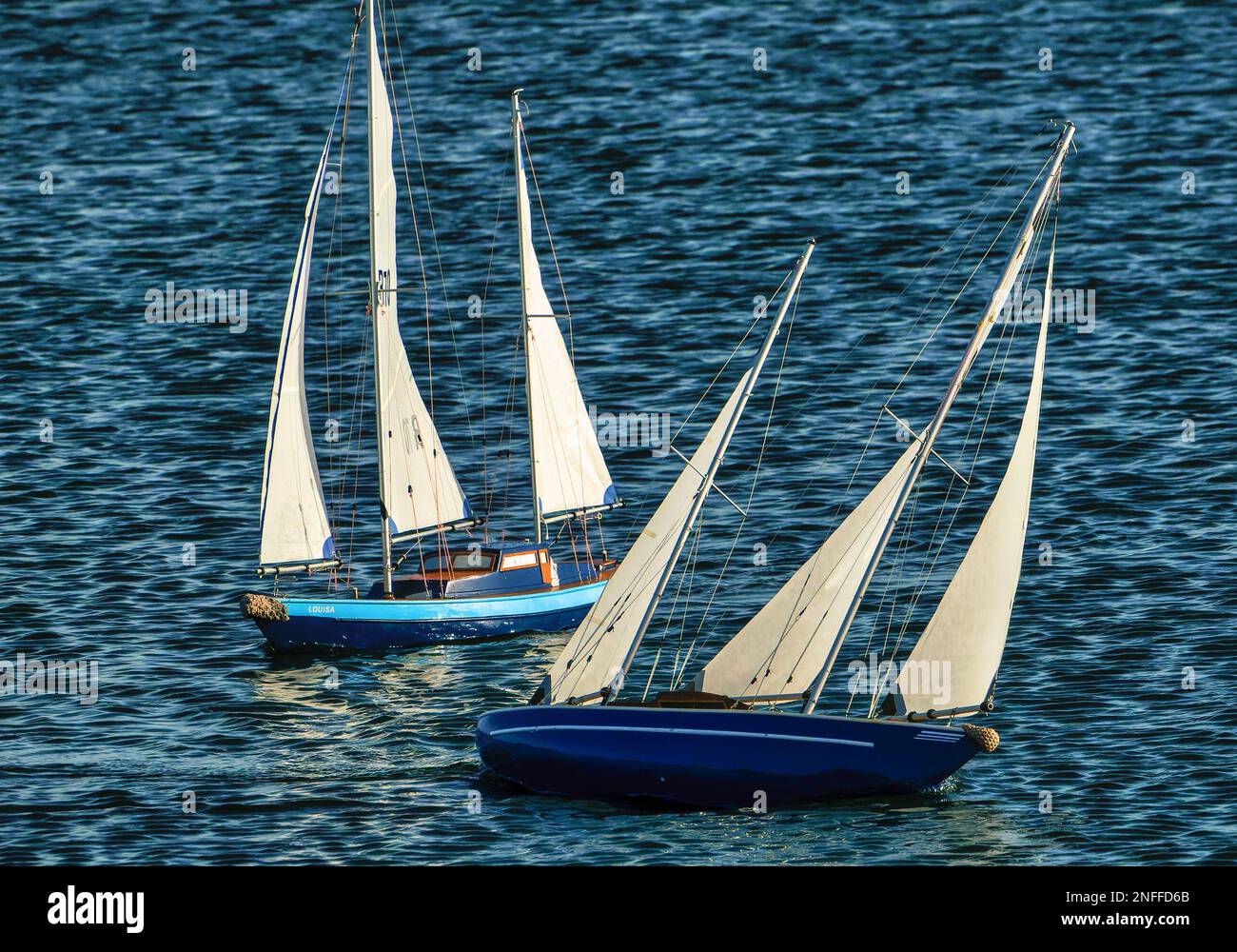 Model Racing Yachts Stock Photo - Alamy