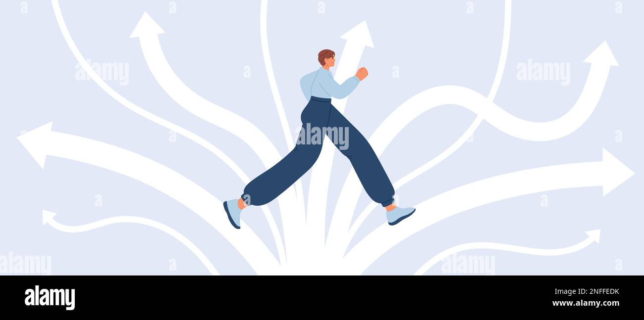 Successful job career concept. Startup growth, business. Student choose ...