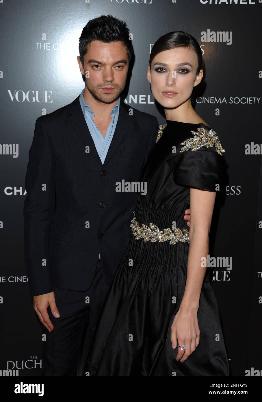 Actors Dominic Cooper and Keira Knightley attend a screening of "The ...