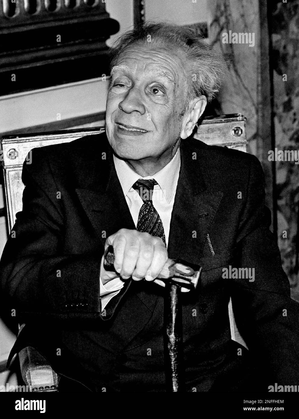 Argentinean writer Jorge Luis Borges, shown Jan. 12, 1983 in Paris. (AP ...
