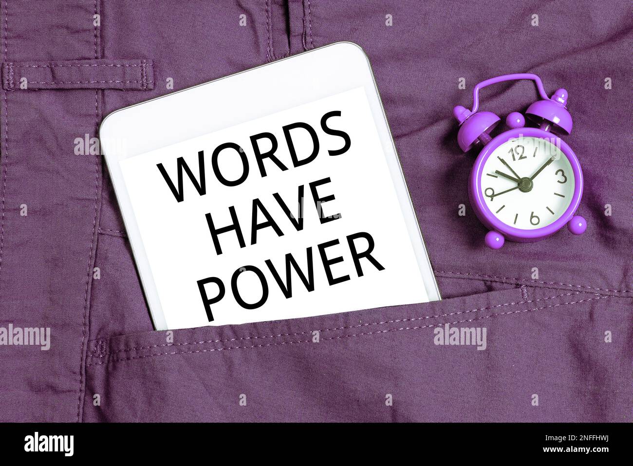Sign displaying Words Have Power. Business idea Energy Ability to heal ...