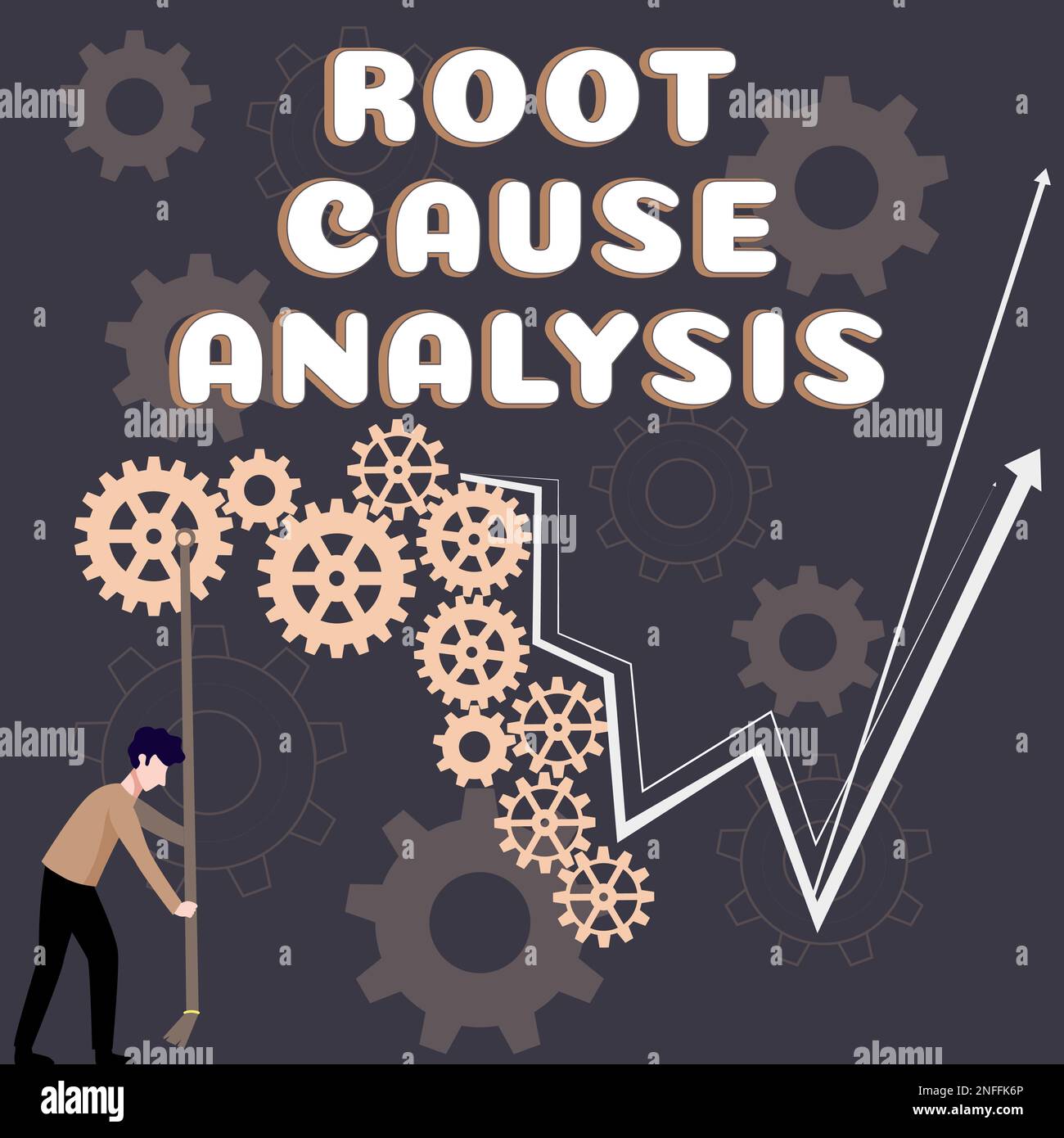 Text showing inspiration Root Cause Analysis. Business overview Method ...