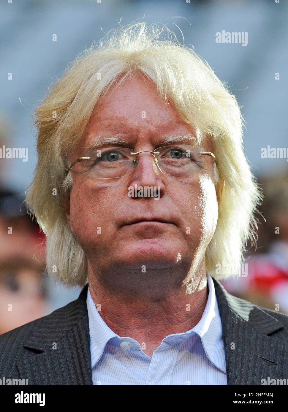 German soccer coach Winfried Schaefer is seen prior to the farewell ...